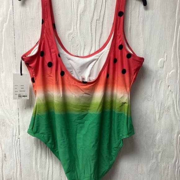 Unique Vintage | Swim | Unique Vintage Onepiece Watermelon Swimsuit ...
